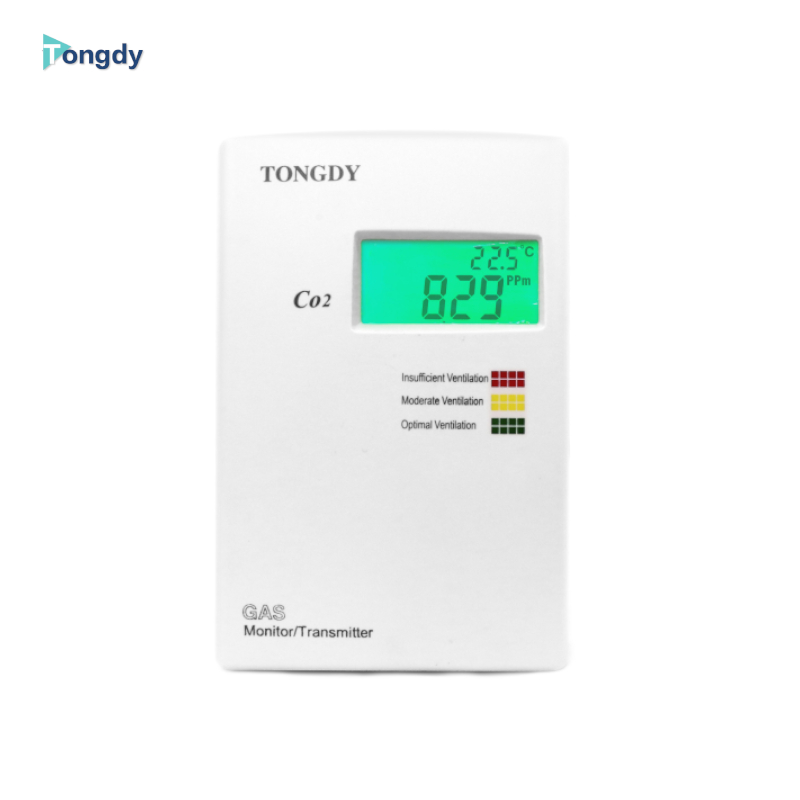 Carbon Dioxide Monitor Alarm with 3-color LCD and Buzzer
